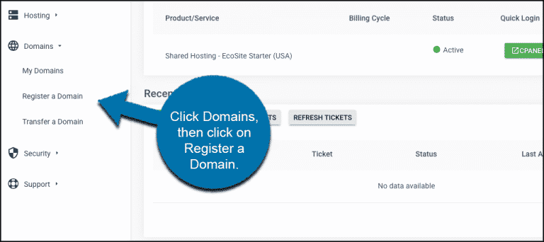 Getting Started: Register a Domain Name