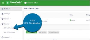 Getting Started: Adding Let's Encrypt SSL to Your GreenGeeks Account