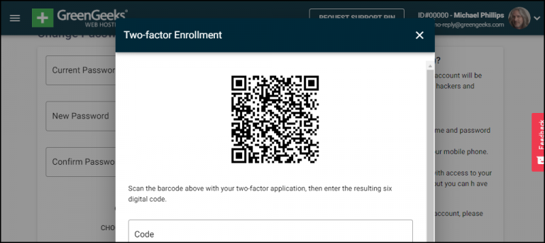 How to Set Up Two-Factor Authentication for Your GreenGeeks Account