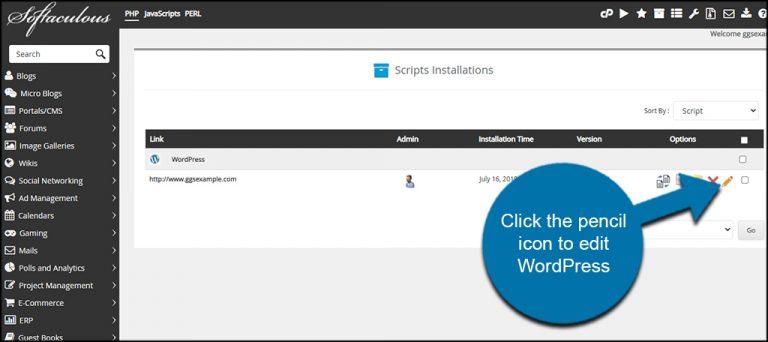 How to Reset Your WordPress Password from Softaculous