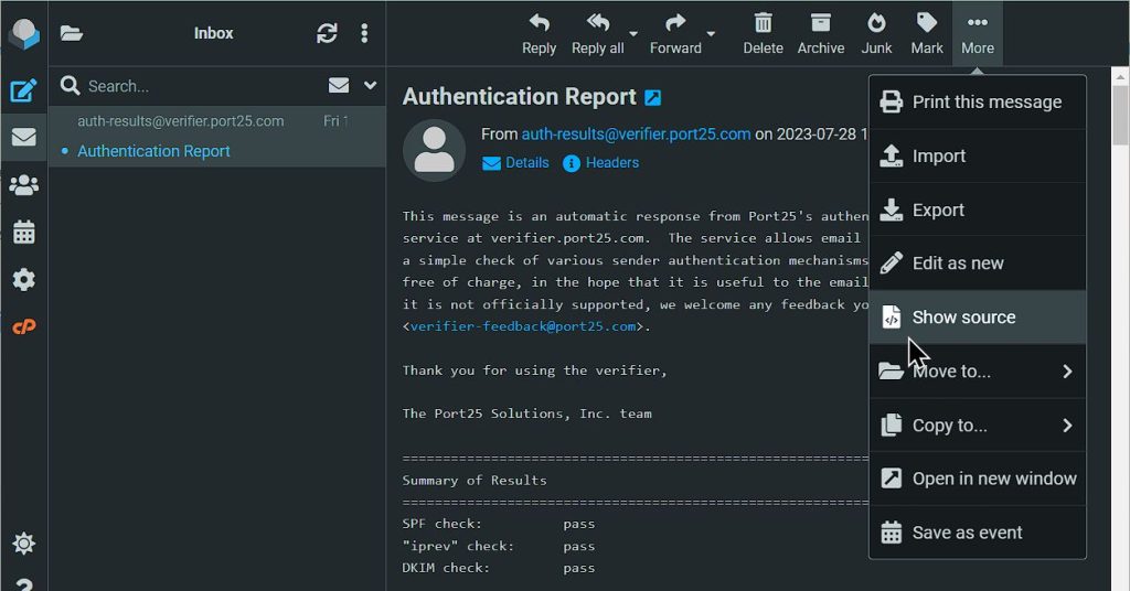 Email Headers & Message Sources