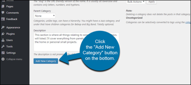 How to Create a New Category and Move a Post to a Different Category in ...