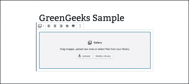 How to Create an Image Gallery in WordPress - GreenGeeks
