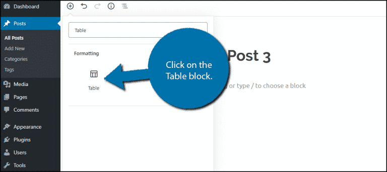 How to Place WordPress Tables in Your Posts and Pages - GreenGeeks