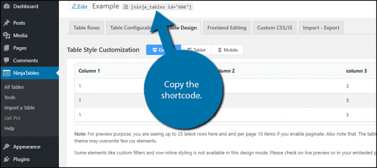 How to Place WordPress Tables in Your Posts and Pages - GreenGeeks