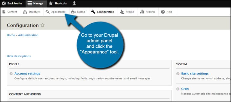 How to Install Themes in Drupal - GreenGeeks