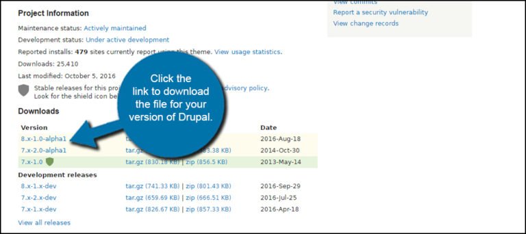 How to Install Themes in Drupal - GreenGeeks