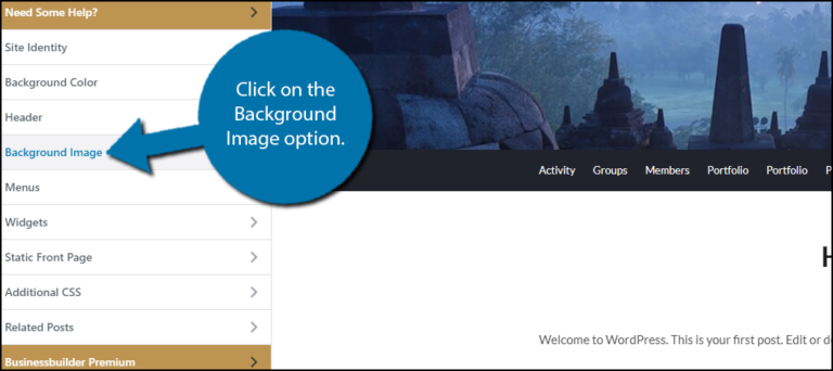 How to Add Custom Background to WordPress Pages - GreenGeeks