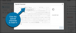 How to Include Special Characters in Posts for WordPress - GreenGeeks