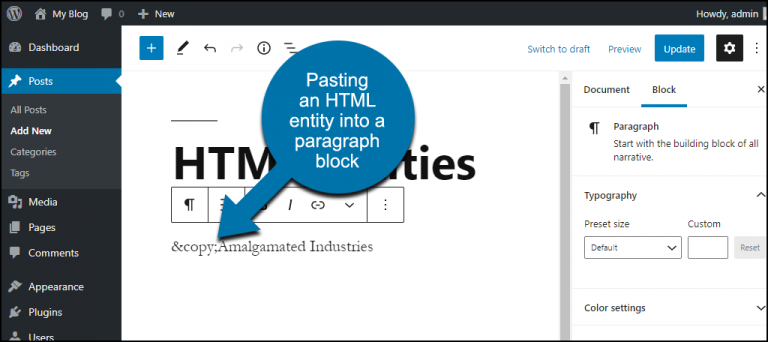 How to Include Special Characters in Posts for WordPress - GreenGeeks