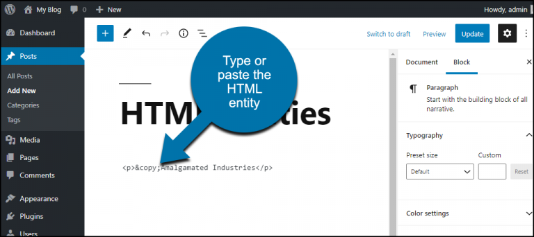 How to Include Special Characters in Posts for WordPress - GreenGeeks