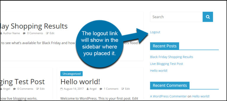 How To Add A Logout Link To A Wordpress Navigation Menu Greengeeks