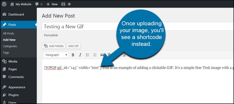How to Load Animated GIFs with a Click in WordPress - GreenGeeks