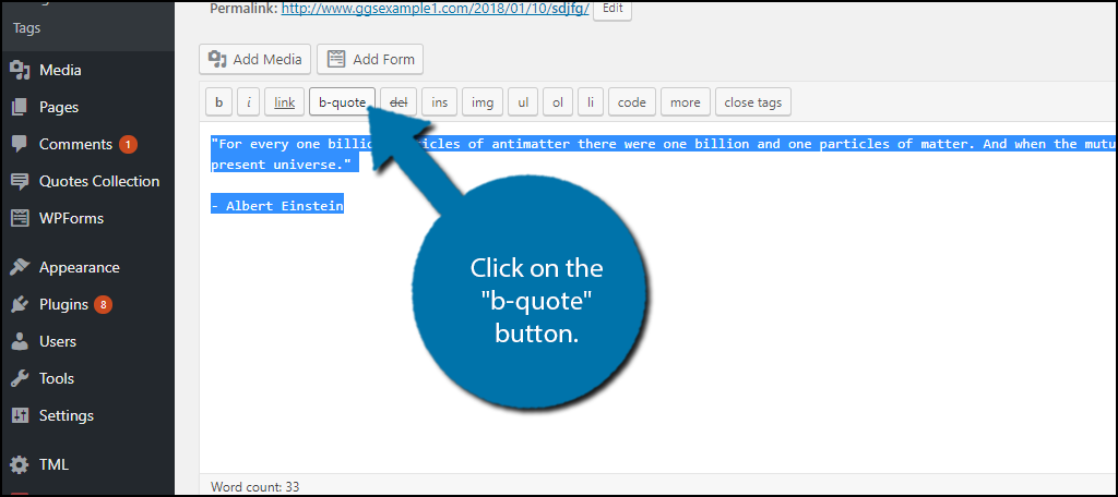 How to Change Block Quotes Style in WordPress Themes - GreenGeeks