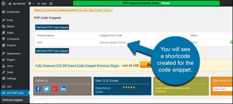 How To Insert Php Code Into Wordpress Posts And Pages Greengeeks
