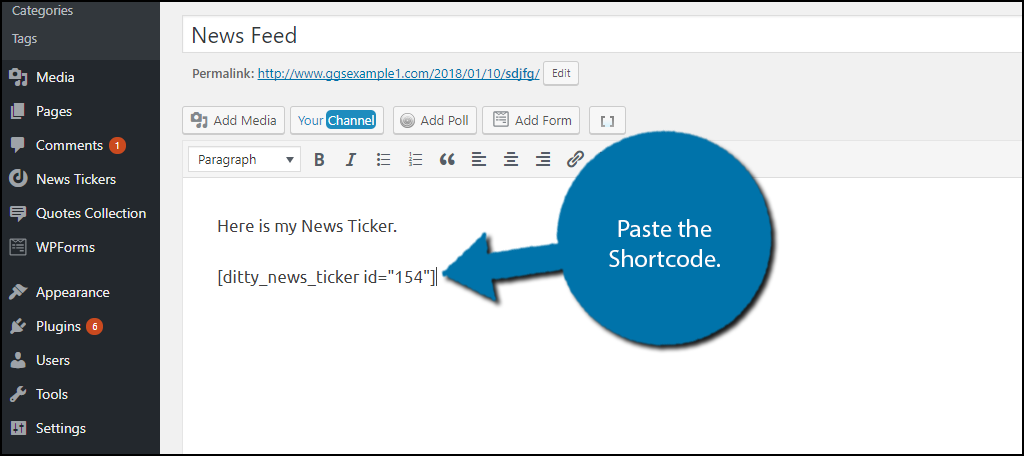 How to Create a News Ticker in WordPress - GreenGeeks