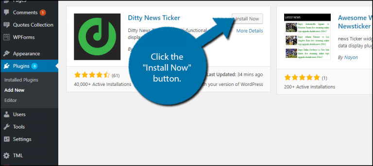 How to Create a News Ticker in WordPress - GreenGeeks