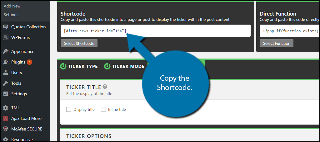 How to Create a News Ticker in WordPress - GreenGeeks