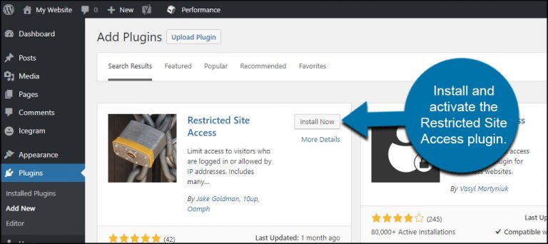 How To Restrict User Access In Wordpress By Ip Or Logged Users Greengeeks 