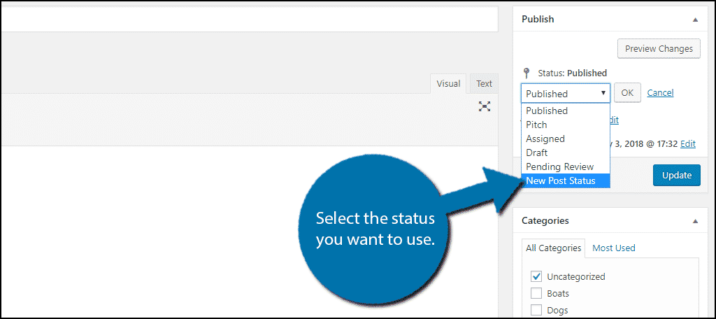How to Create a Custom Post Status in WordPress - GreenGeeks