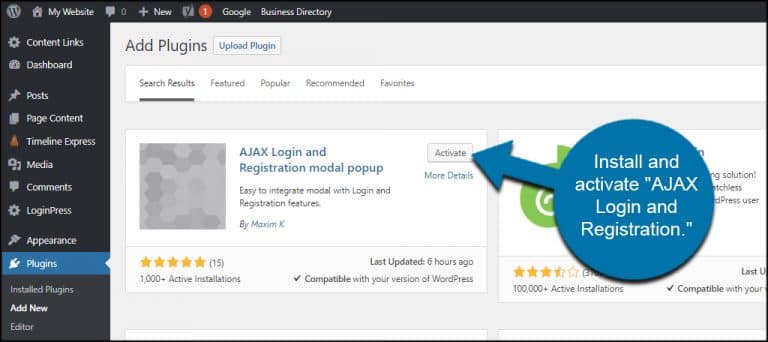 How to Create a Popup Login for WordPress - GreenGeeks