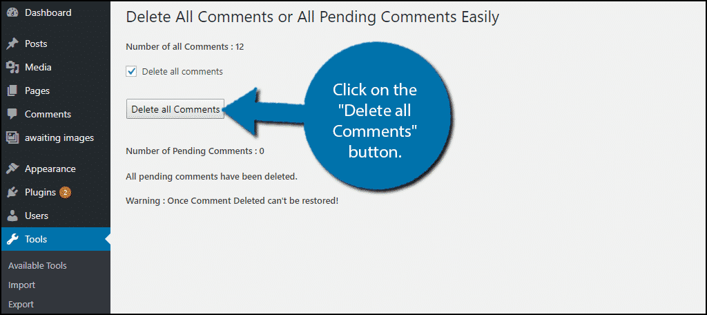 How to Delete All Comments in WordPress in Bulk - GreenGeeks