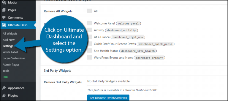 How to Hide Dashboard Widgets in WordPress - GreenGeeks