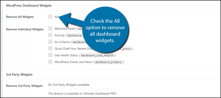 How to Hide Dashboard Widgets in WordPress - GreenGeeks