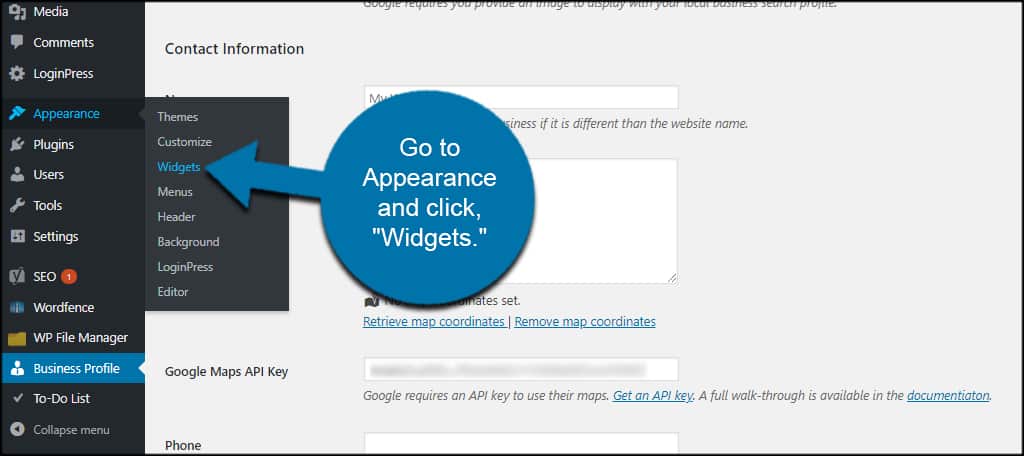 How to Add a Company Address with WordPress - GreenGeeks