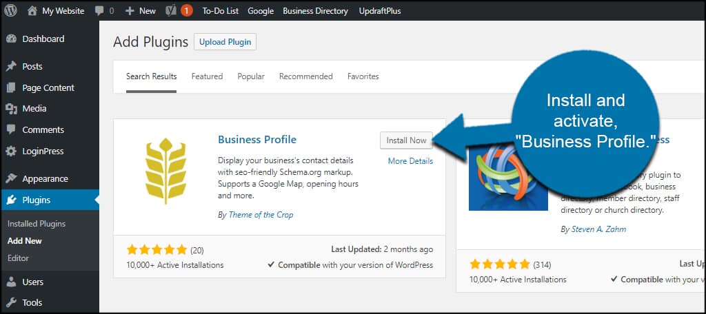 How to Add a Company Address with WordPress - GreenGeeks