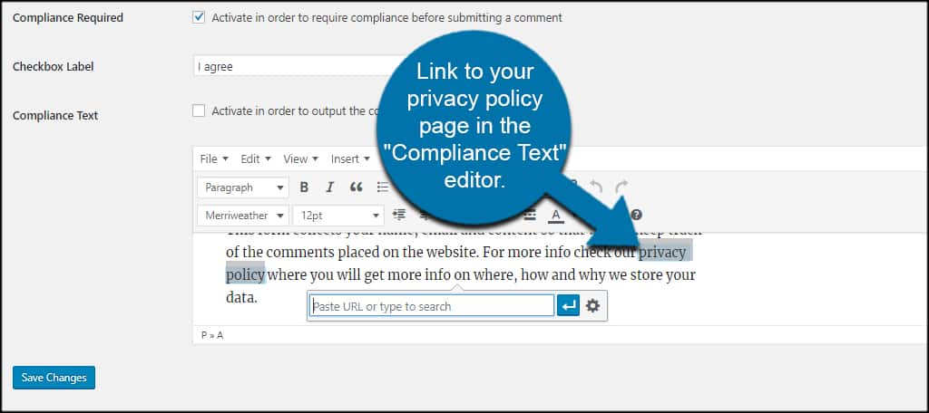 How To Add A Checkbox In Ments For Gdpr Compliance Greengeeks