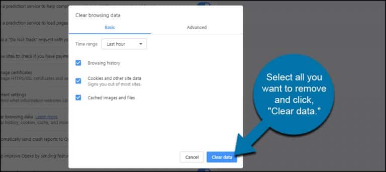 How To Clear Your Opera Browser Cache on PC - GreenGeeks
