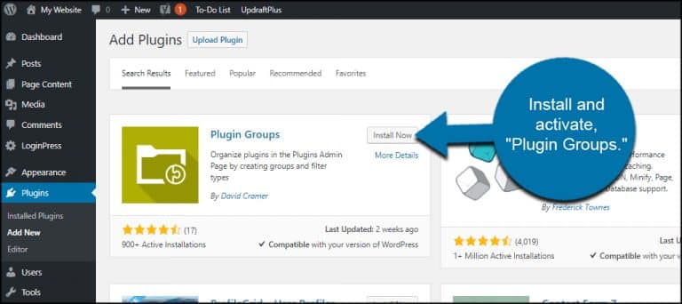 How to Organize Plugins into Groups in WordPress - GreenGeeks