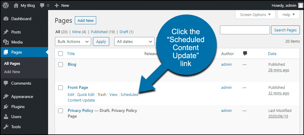 How to Schedule an Automatic Content Update in WordPress - GreenGeeks