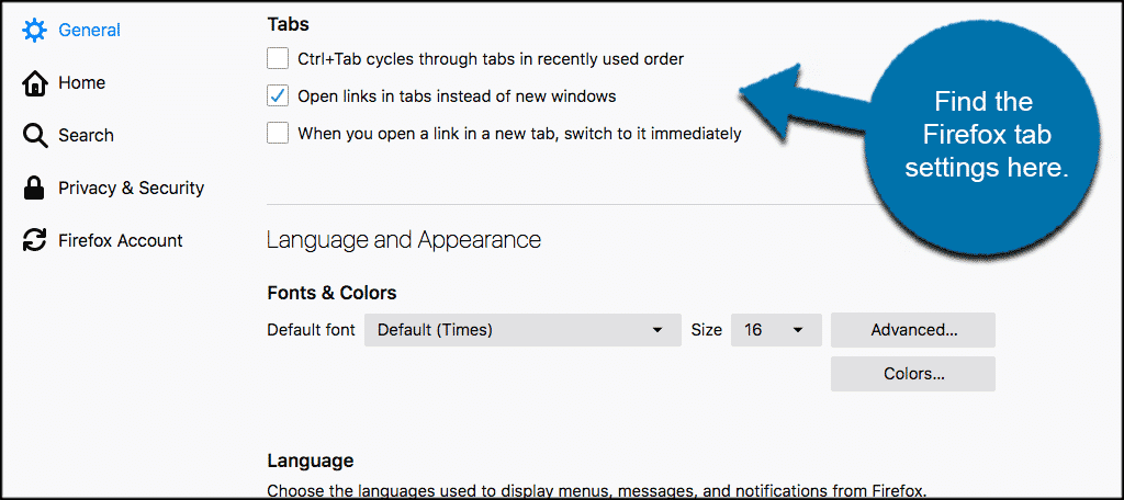 How To Change Firefox Tab Settings GreenGeeks