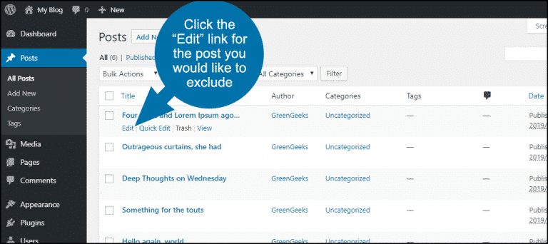 How to Exclude Posts, Pages, Categories or Authors From WordPress Search - GreenGeeks