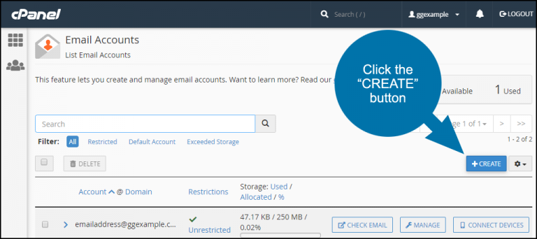 How To Create Email Accounts in cPanel - GreenGeeks