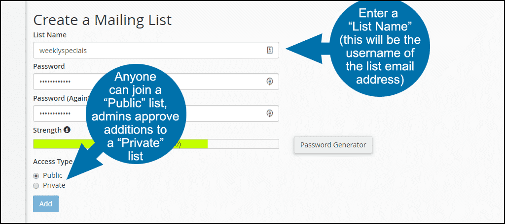 How To Set Up A Mailing List In CPanel GreenGeeks