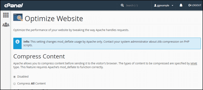 How to Optimize Website Content in cPanel - GreenGeeks How to Optimize Website Content in cPanel - GreenGeeks