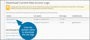 How to Download Raw Access Logs In cPanel - GreenGeeks