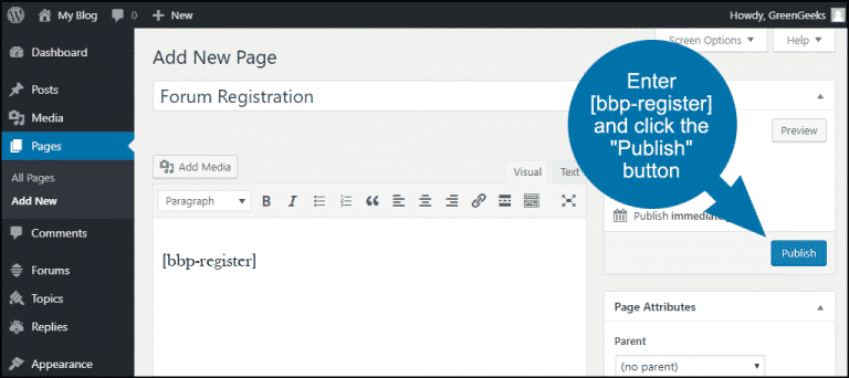 How to Create a Forum in WordPress with bbPress - GreenGeeks