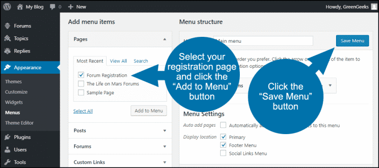 How to Create a Forum in WordPress with bbPress - GreenGeeks