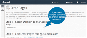How to Create Custom Error Pages in cPanel - GreenGeeks