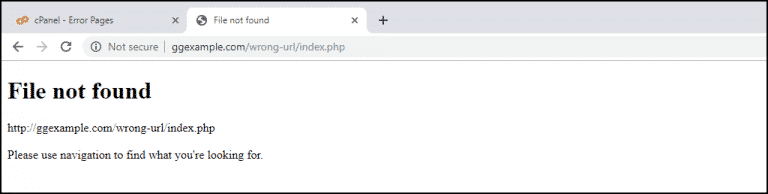 How to Create Custom Error Pages in cPanel - GreenGeeks