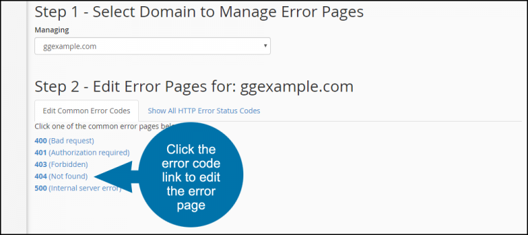 How to Create Custom Error Pages in cPanel - GreenGeeks How to Create Custom Error Pages in cPanel - GreenGeeks