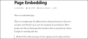 How to Embed Pages into WordPress Content - GreenGeeks