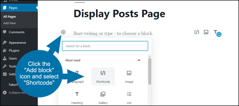 How to Show a List of Posts on a Page in WordPress - GreenGeeks