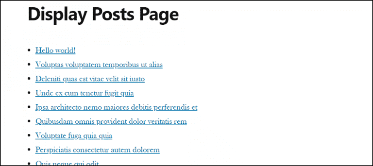 How to Show a List of Posts on a Page in WordPress - GreenGeeks