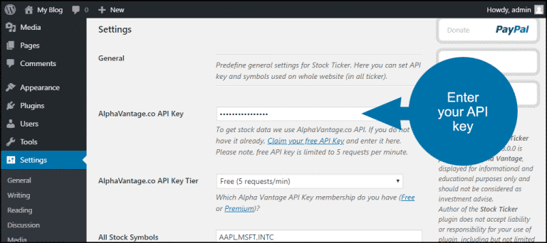 How to Add a Stock Market Ticker to WordPress - GreenGeeks