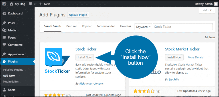 How to Add a Stock Market Ticker to WordPress - GreenGeeks